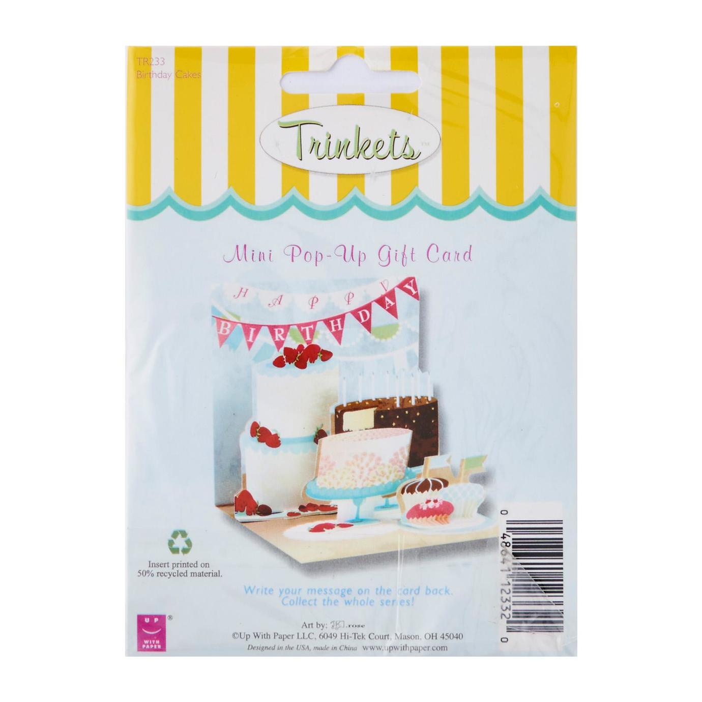 Gifts Greetings Up With Paper Trinklets Mini POP-Up Gift Card ...