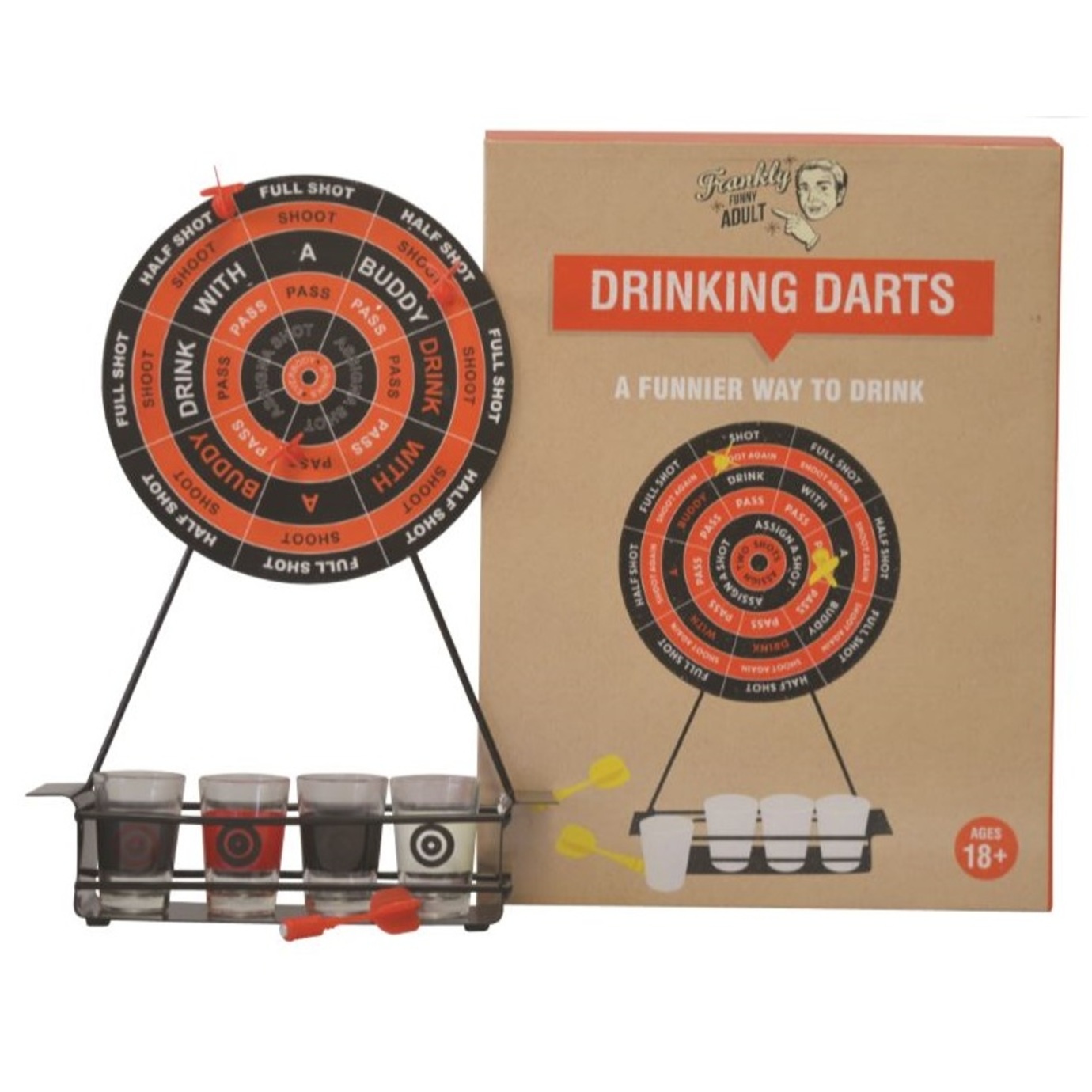 Gifts Greetings Artwrap Drinking Darts With Shot Glass