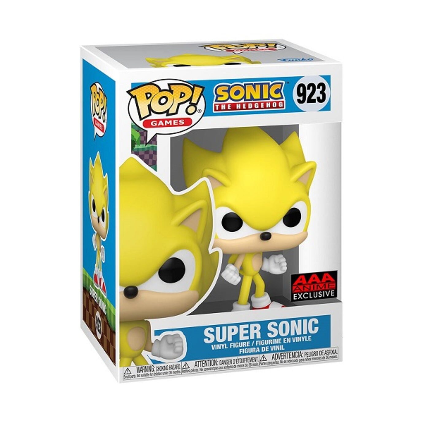 Gifts Greetings Funko POP Sonic the Hedgehog 923 Super Sonic AAA Anime ...