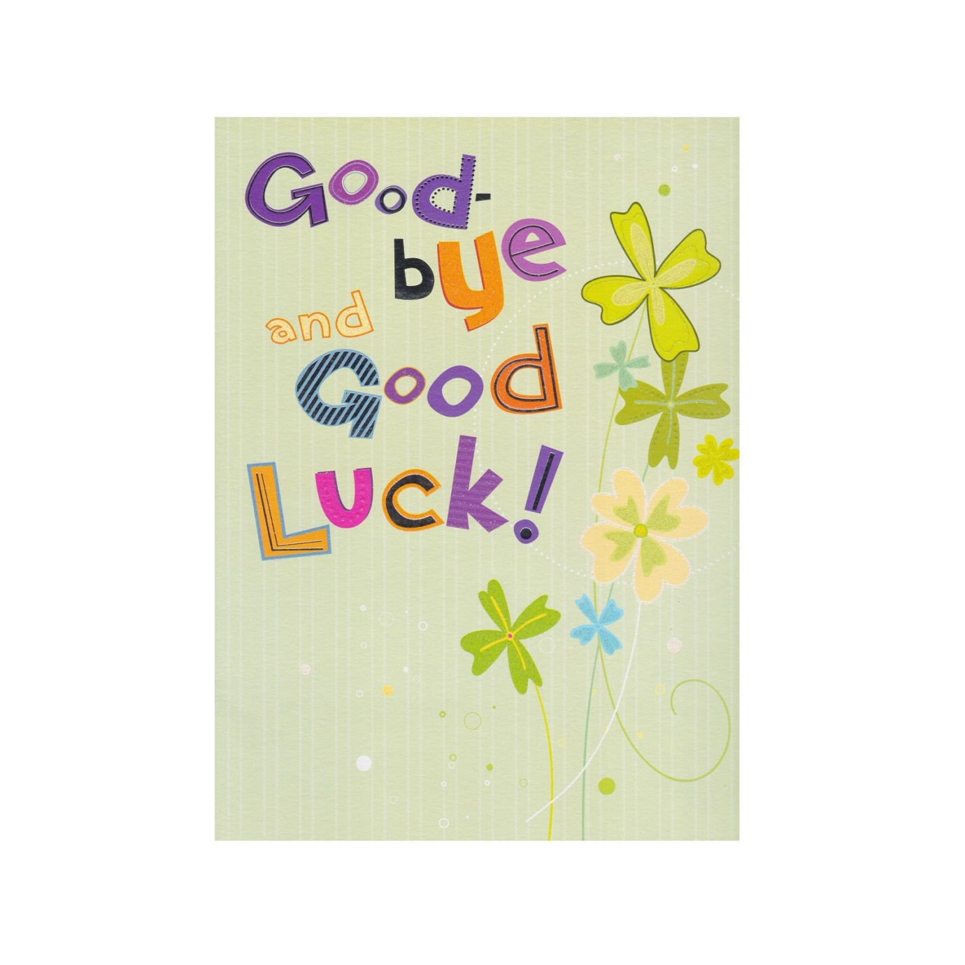 Gifts Greetings Piccadily Goodbye Card