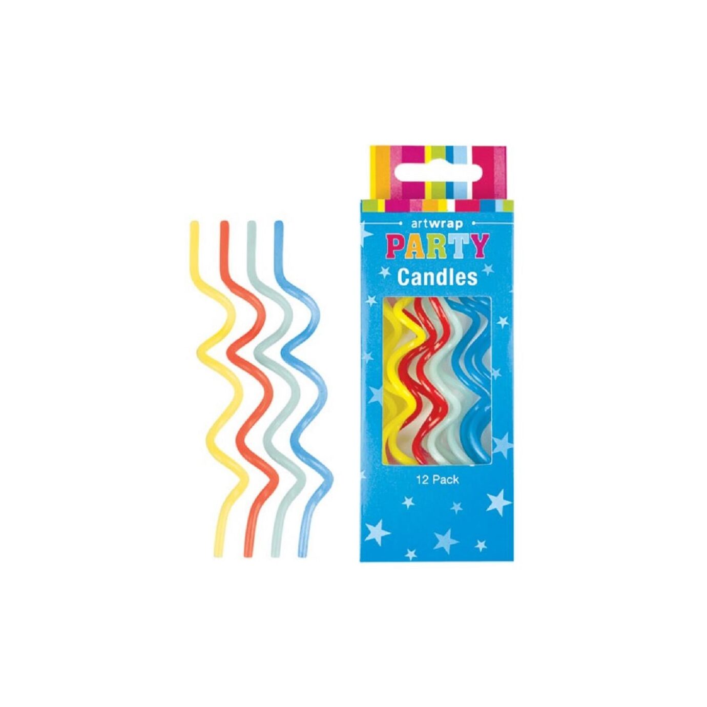 Gifts Greetings IG Design Party Candles - Swirly Blue