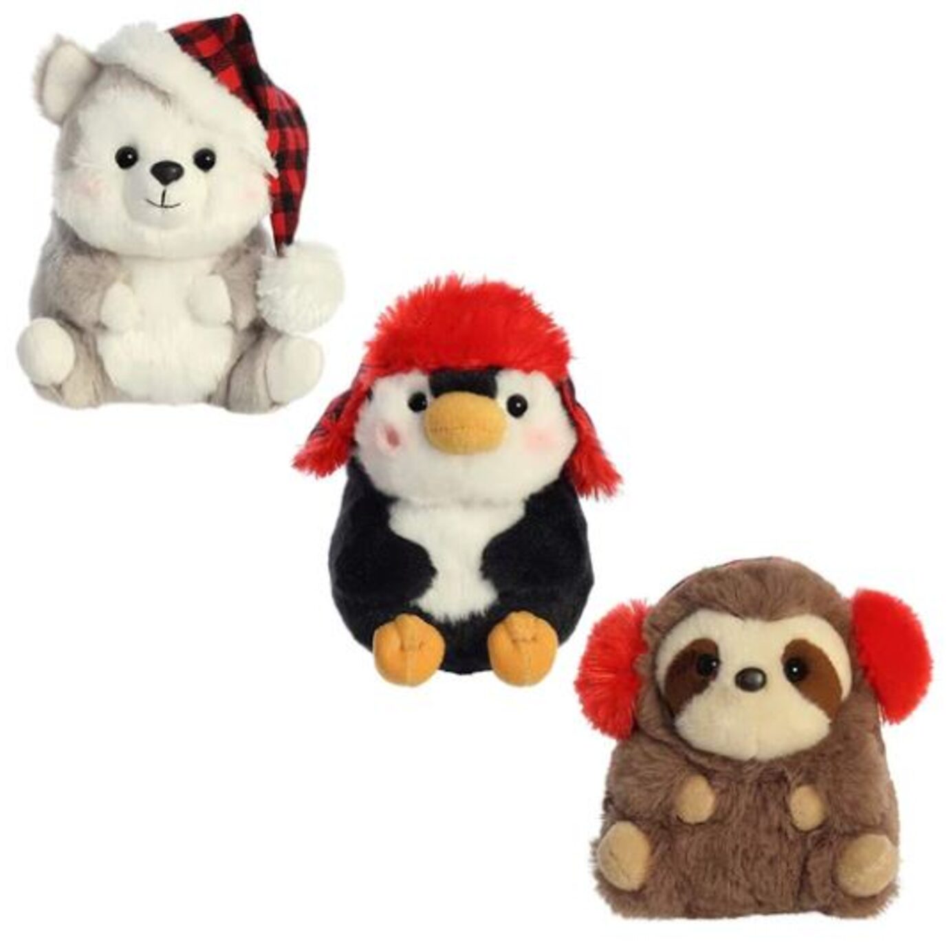 Gifts Greetings Aurora 5" Winter Rolly Pets - Sloth