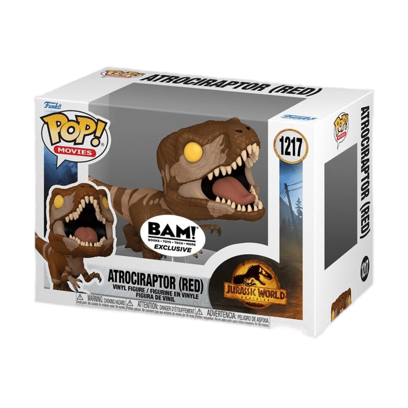 Gifts Greetings Funko POP Jurassic World 3 1217 Atrociraptor (Red) BAM ...