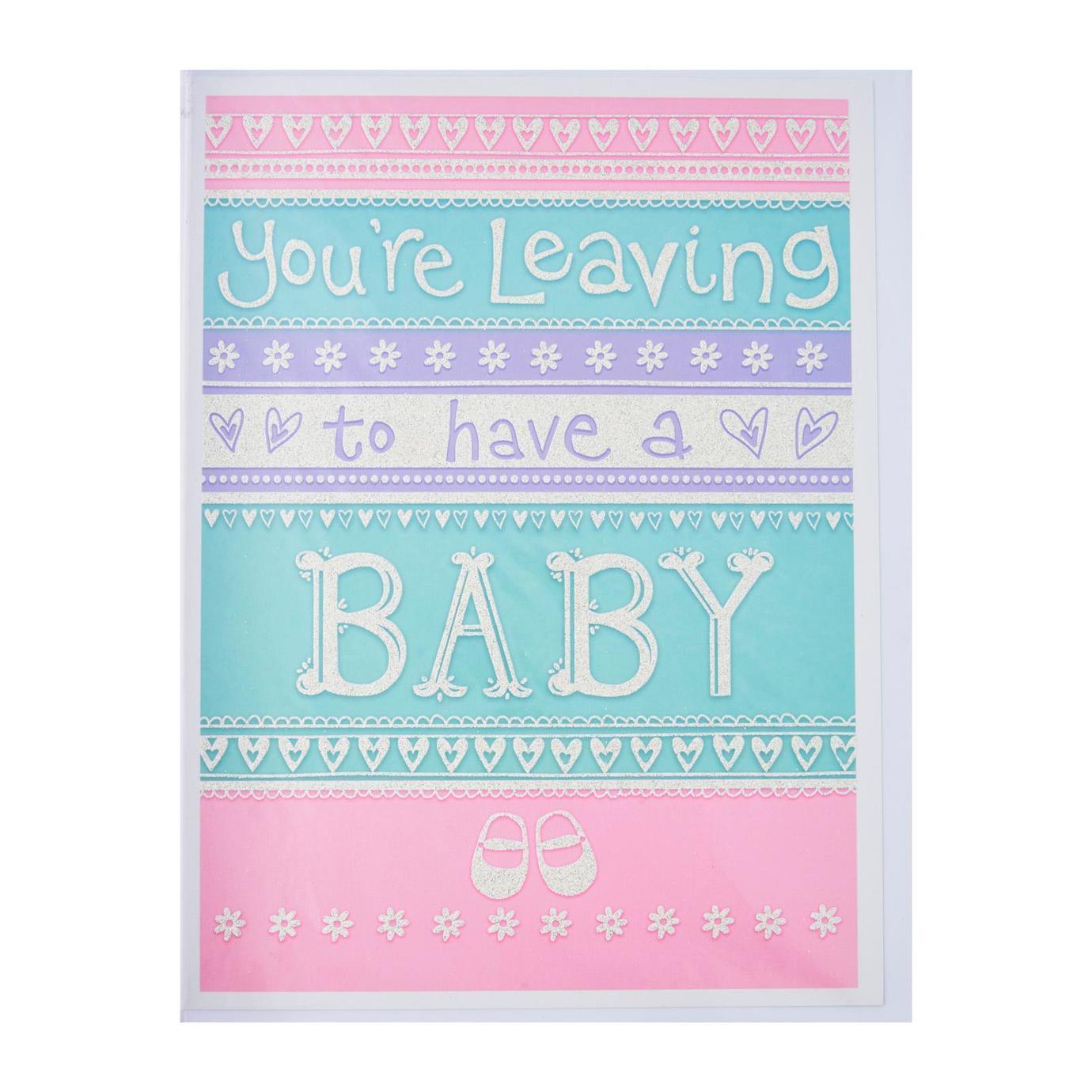 Gifts Greetings Piccadilly Farewell Card - You're Leaving to have a BABY