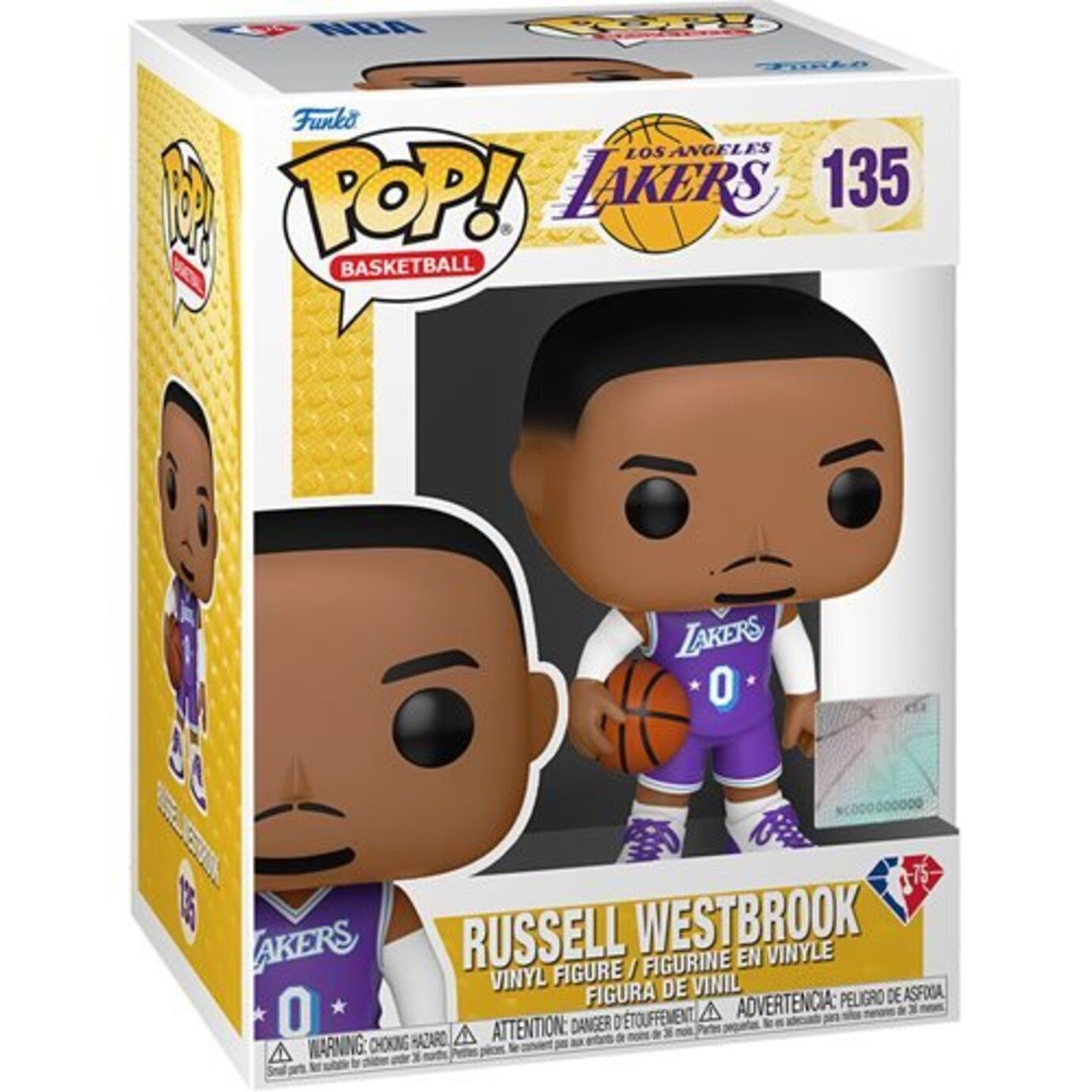 Gifts Greetings Funko POP NBA Lakers 135 Russell Westbrook